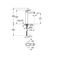 Grohe Eurocosmo 39122001 Vessel Basin 60 Bundle with Basin Mixer XL