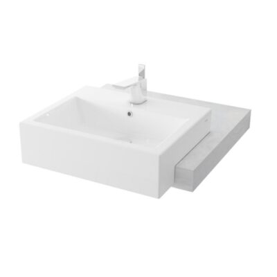 Toto LW647CJ Semi-Recessed lavatory | Bathroom Wash Basin Singapore